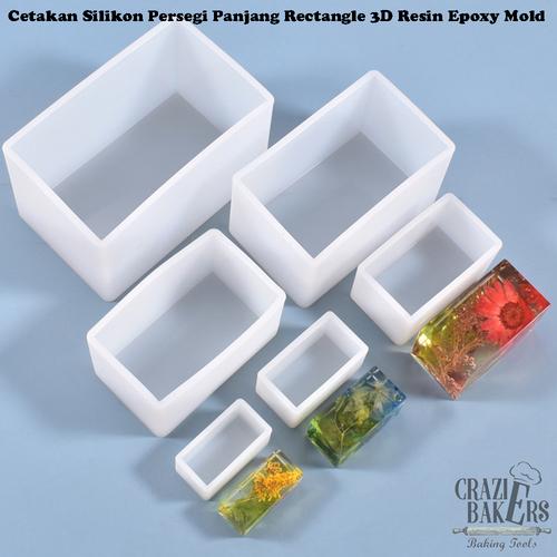 Jual Cetakan Silikon Persegi Panjang Rectangle 3D Resin Epoxy Mold - 5. ...