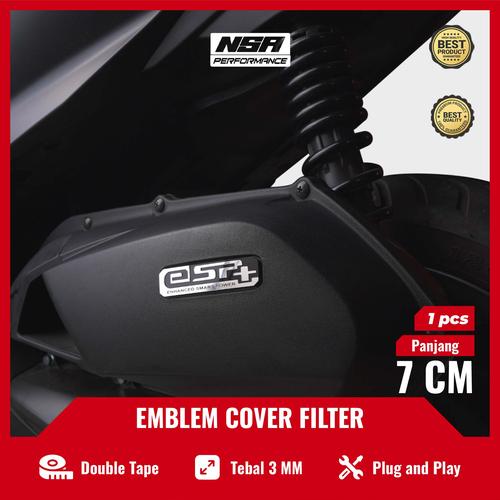 Jual EMBLEM ESP PLUS HONDA LOGO ESP+ TIMBUL COVER FILTER MOTOR HONDA ...
