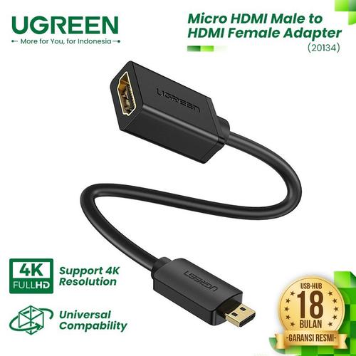 Jual UGREEN Kabel Micro Hdmi Male Support HD 4K Sambungan Tv Monitor 20134 - Jakarta Barat ...