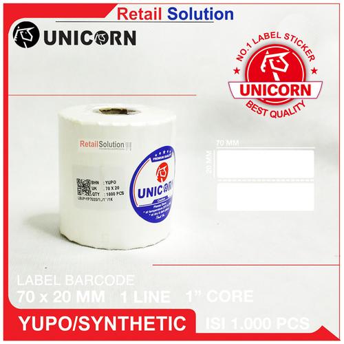 Jual Stiker Label Barcode YUPO Synthetic - 70x20 mm / 70x20mm / 7x2 CM ...