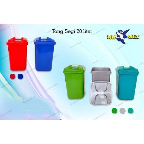Jual TONG AIR PLASTIK PERSEGI 20 LITER/ TONG SAMPAH KOTAK PLASTIK ...