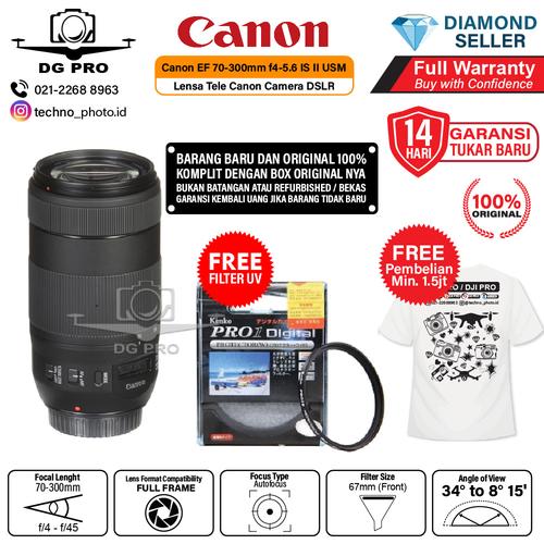 Jual Canon EF 70-300mm f4-5.6 IS II USM - Lensa Tele Canon Camera DSLR ...