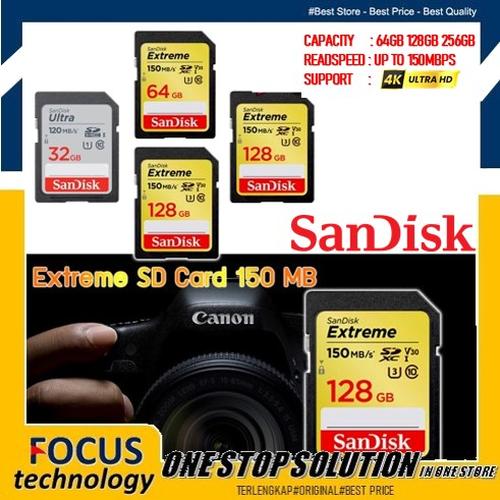 SanDisk 32GB SD Camera Memory Cards Sandisk Extreme Microsd • Compare ...