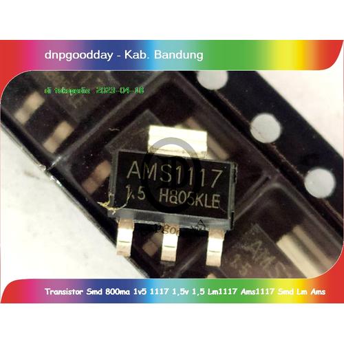 Jual Transistor Smd 800ma 1v5 1117 1,5v 1,5 Lm1117 Ams1117 Smd Lm Ams ...