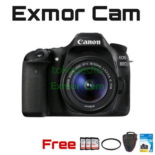 Jual Camera Canon EOS 80D KIT 18-55mm IS STM DSLR Canon - Body KIT ...