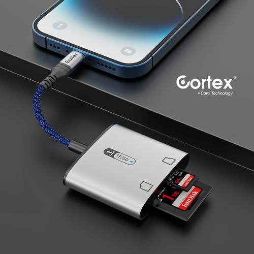 Jual Cortex MH387 iPhone / iPad To SD/TF Card 2in1 Card Reader Adapter ...