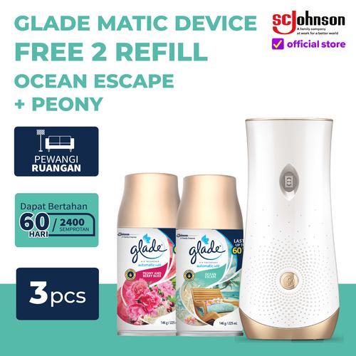 Promo Glade Matic Device Free 2 Refill Ocean Escape + Peony - Jakarta ...