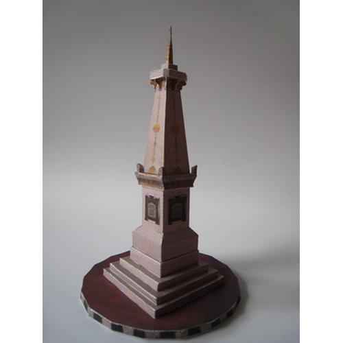 Jual 3D Papercraft Miniatur Tugu Jogja Yogyakarta Pola Kertas DIY - BC ...