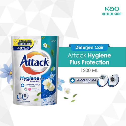 Jual Attack Hygiene Plus 1200ml - Deterjen Cair Untuk Mesin Cuci ...