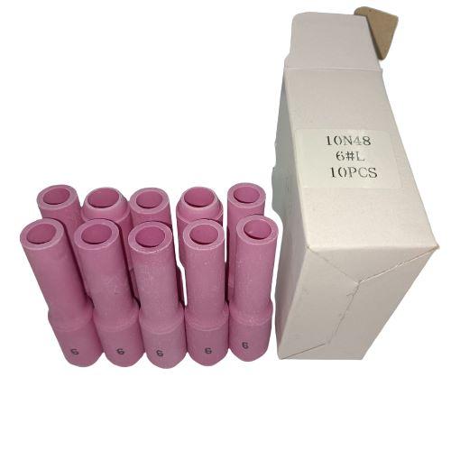 Jual Keramik Argon No.6 10N48L Ceramic Tig Argon Torch Long Alumina ...