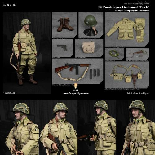 Jual FACEPOOLFIGURE FP012B 1/6 US Paratrooper Lieutenant Buck Figure ...