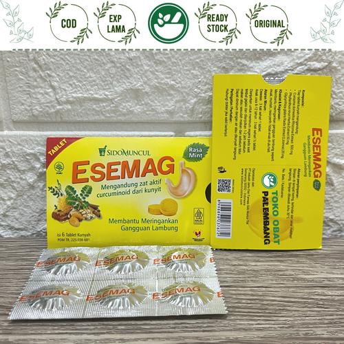 Jual ESEMAG TABLET 6 TABLET LAMBUNG MAAG MUAL ULU HATI SIDOMUNCUL ...