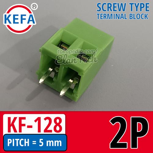 Jual Terminal Block 2P Tall Pitch 5mm KEFA KF-128 2 Pin PCB Screw Elantech - Jakarta Pusat ...