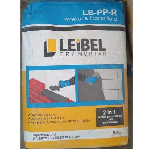 Jual 50 KG LEIBEL Mortar Plester Bata Merah & Bata Ringan Plaster ...