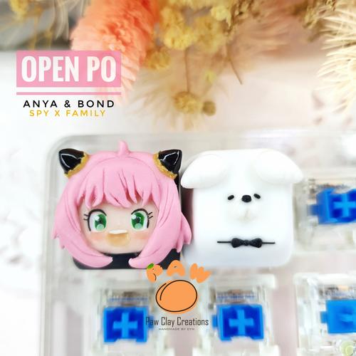 Jual artisan keycaps + keycap anya spy x family + lucu + mekanikal ...