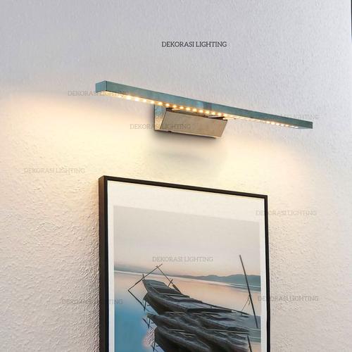 Jual Lampu dinding panjang stainless 40cm 55cm sorot lukisan led dekor ...