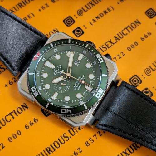 Jual Jam Tangan Gevril GV2 Submarine XO Swiss Made Green Dial Automatic ...