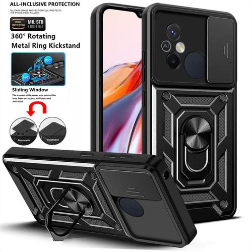 Promo Armor Lens Ring Case Xiaomi RedMi 12c - Camshield Stand Cover ...