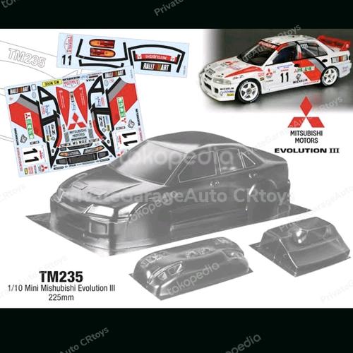 Jual CRtoys body rc Mchassis lancer evo III evo 3 225mm team C - Kota ...