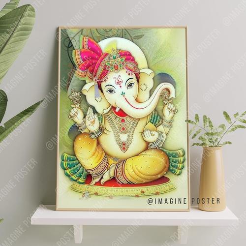 Jual Poster Foto Gambar Dewa Ganesha - Poster Dewa Hindu Ganesha ...