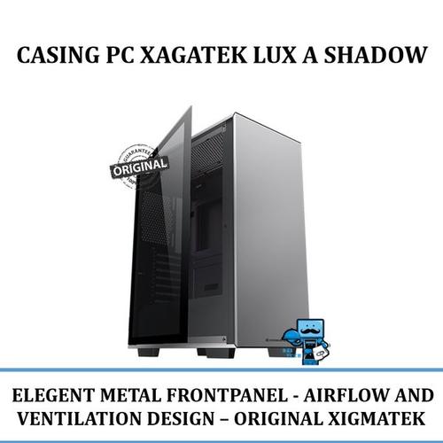 Jual Casing PC Xagatek LUX A Shadow Tempered Glass Mid-Tower ATX ...