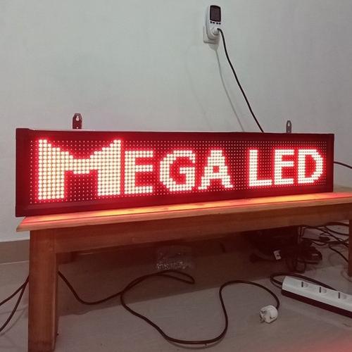 Jual Running text Outdoor 100x20cm/ Merah /Biru/Putih/Hijau wifi - Kab ...