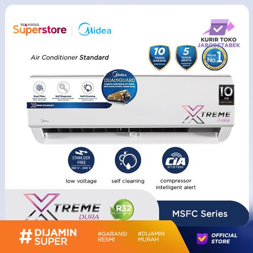 Promo Midea AC Standard Gold Fin Wall Mounted Split 1 PK - MSFC-09CRN1 ...