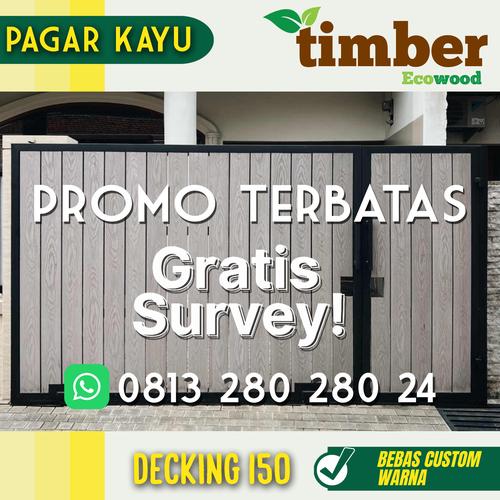 Jual WPC Decking 150 pagar rumah outdoor anti rayap anti air pagar kayu ...