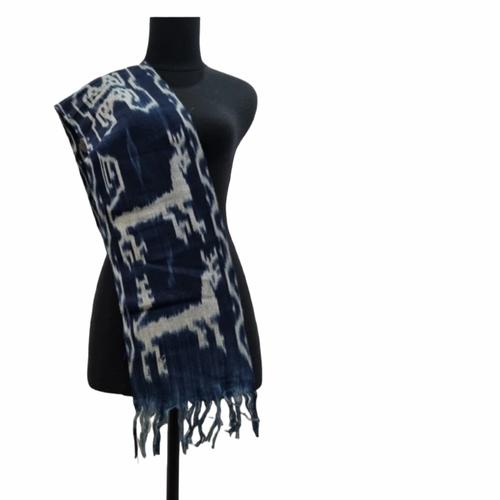 Jual syal tenun Sumba timur NTT pewarna alam Indigo - Kota Malang ...