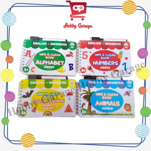 Jual Buku Edukasi Anak Pocket Book Series Wipe and Clean Number Huruf ...
