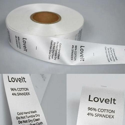 Jual Label Tag Wash Brand Baju Hijab Custom Kostom 100 PCS Satin ...