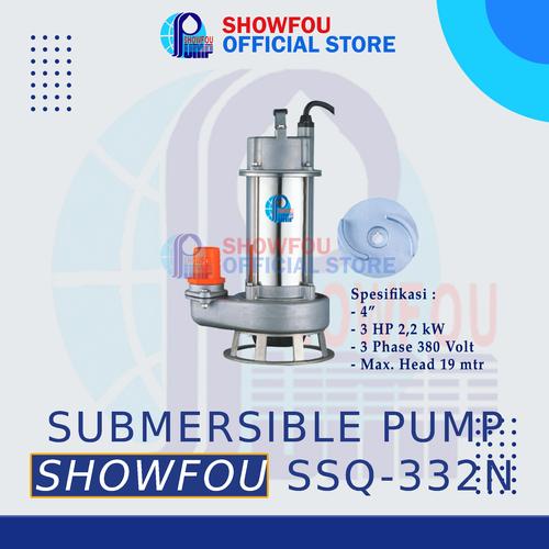 Jual SHOWFOU SUBMERSIBLE PUMP SSQ-332N, 3 HP, 3 Phase 2.2 kWatt 4 Inch ...