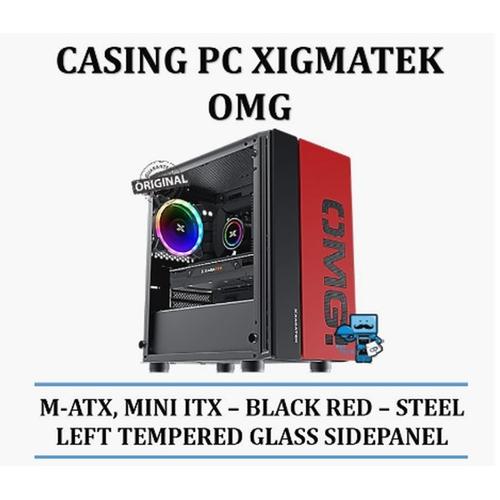 Jual Casing PC Xigmatek OMG Black Red - M-ATX & MINI ITX - ORIGINAL ...