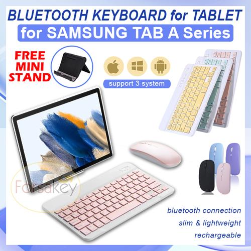 Jual Samsung Galaxy Tab A8 A7 A6 A 10.1 10.4 10.5 Bluetooth Keyboard ...