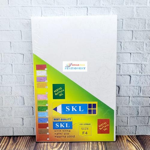 Jual Kertas Cover Buffalo SKL F4 / Kertas Sampul Jilid Buffalo Bio (1 ...