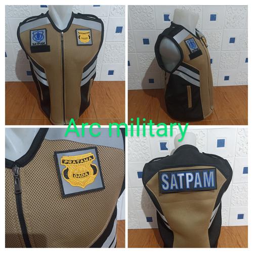 Jual Rompi satpam terbaru/Rompi security coklat/Rompi tebal - tanpa ...