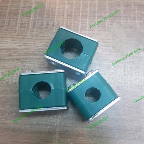 Jual KLEM PIPA HIDROLIK TUBING 9,5MM / CLAMP PIPA TUBING 9,5MM / CLAM ...