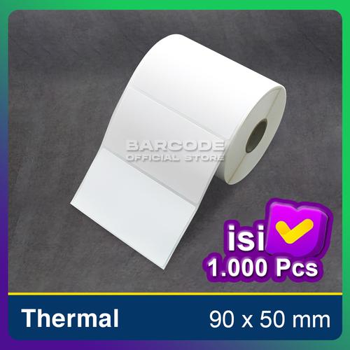 Jual Label Stiker Barcode 90x50 mm 90 x 50 Kertas Thermal 90x50mm isi ...