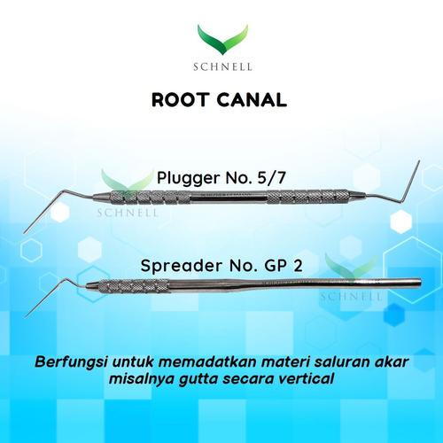 Jual Root Canal Spreader GP 2 Dental Instrument - Schezer - Plugger No ...