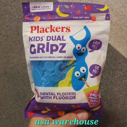 Jual Plackers Kids Dual Gripz Dental Flosser anak anak - 75 count ...