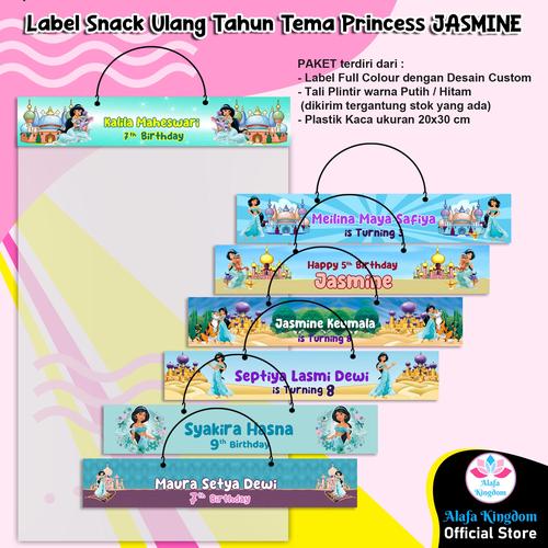 Jual Label Snack Ulang Tahun Tema Princess JASMINE - Kab. Bekasi ...