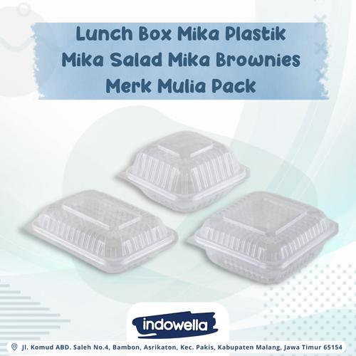 Jual Lunch Box Mika Plastik Mika Salad Mika Brownies Merk Mulia Pack ...