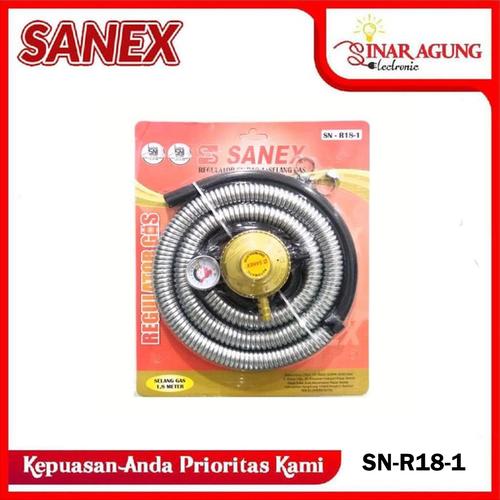 Jual SANEX REGULATOR SELANG GAS 1.8 METER SN-R18 / SN R18 / SNR-18 - SN ...