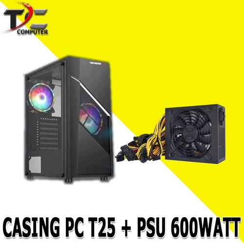 Jual Casing PC RGB ELIXIR Plus PSU 500/600 watt pure PAKET CASING ...
