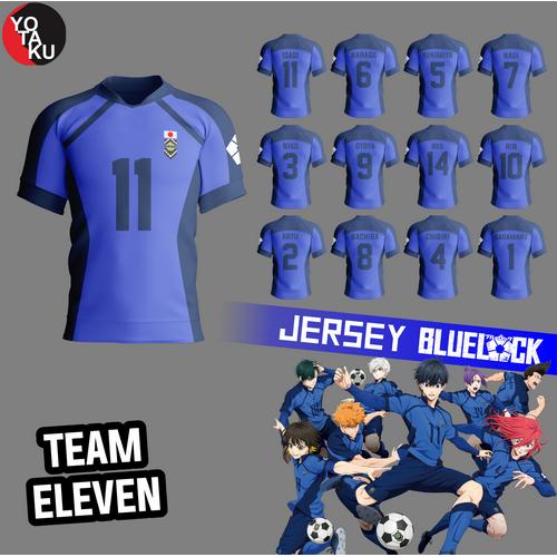 Jual Jersey Anime Cosplay Blue Lock Team Eleven Isagi Bachira Nagi Seri ...