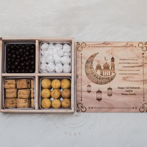 Jual BOX PARSEL LEBARAN HAMPERS LEBARAN ELEGAN BOX KAYU UKURAN 25 X ...