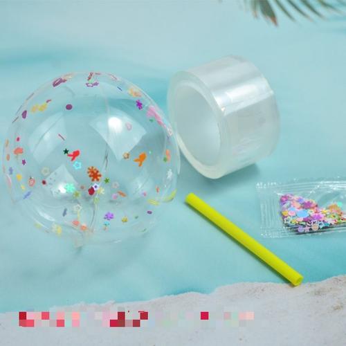 Jual CLEAR DOUBLE TAPE MINI SIZE+HIASAN UNTUK DIY BUBBLE nano glitter - Mini Size - Jakarta ...