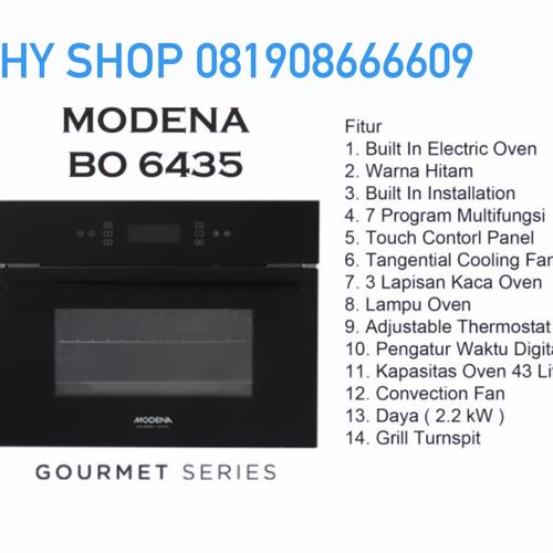 Jual MODENA BO 6435 ELECTRIC OVEN BUILT IN OVEN GARANSI RESMI - Jakarta ...