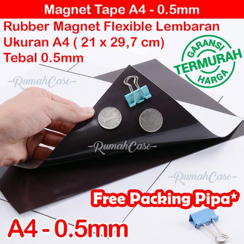 Jual Magnet Tape Lembaran A4 0,5mm Sheet Tebal HVS Strip Magnetic ...