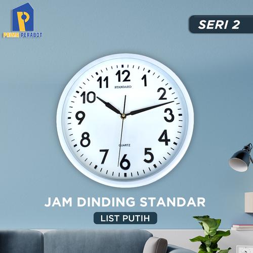 Jual Jam Dinding Standard Seri 2 - Putih Putih - Kota Bandung - Prima ...